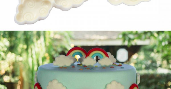 Rainbow & Cloud Pop It Mould Rainbow & Cloud Pop It Mould